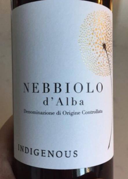 2015 Indigenous Selections Nebbiolo d'Alba Nebbio, Italy, Piedmont ...