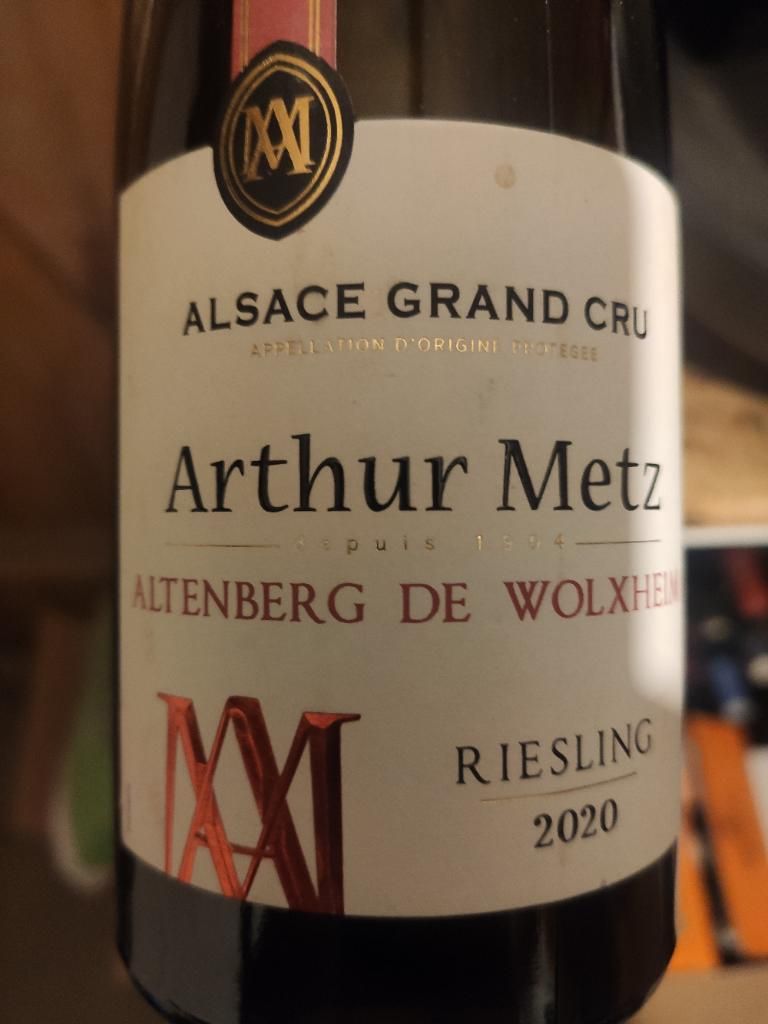 2021 Arthur Metz Riesling Altenberg de Wolxheim, France, Alsace, Alsace Grand Cru - CellarTracker