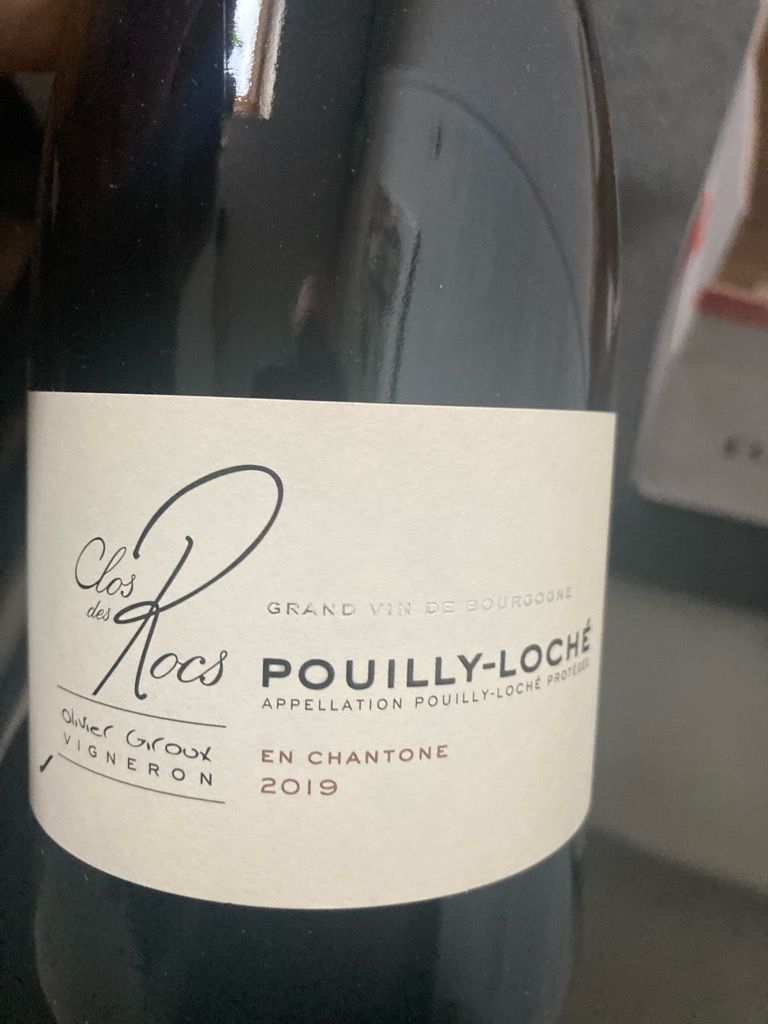 2019 Domaine Clos des Rocs Pouilly-Loché En Chantone, France, Burgundy ...