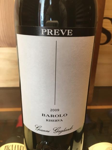 2009 Gianni Gagliardo Barolo Riserva Preve, Italy, Piedmont, Langhe ...