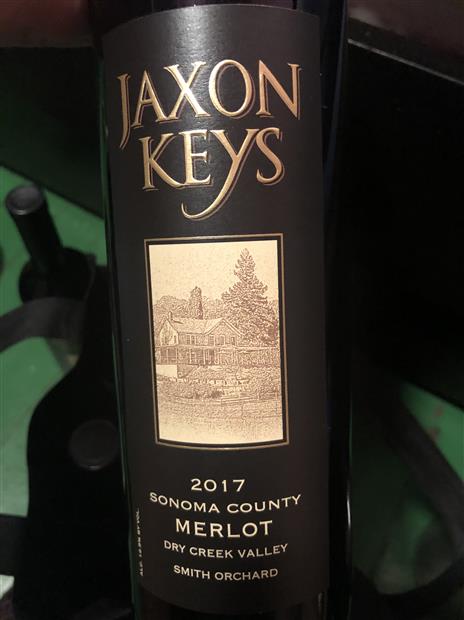 2017 Jaxon Keys Merlot Warm spring vineyard, USA, California, Sonoma ...