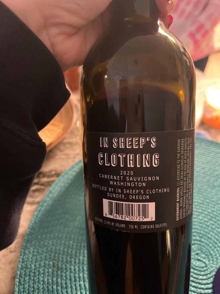2020 In Sheep's Clothing Cabernet Sauvignon, USA, Washington, Columbia ...