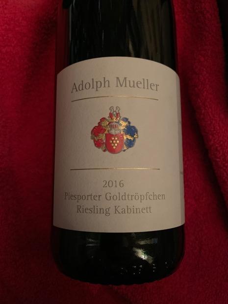 2016 Adolph Müller Piesporter Goldtröpfchen Riesling Kabinett, Germany ...