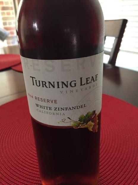2006 Turning Leaf Zinfandel Reserve White Zinfandel, USA, California ...