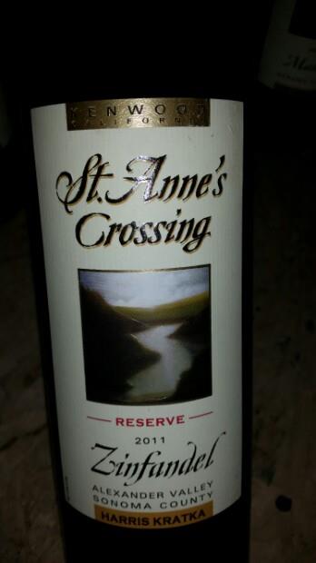 2011 St. Anne's Crossing Zinfandel Reserve Harris Kratka Vineyard, USA ...
