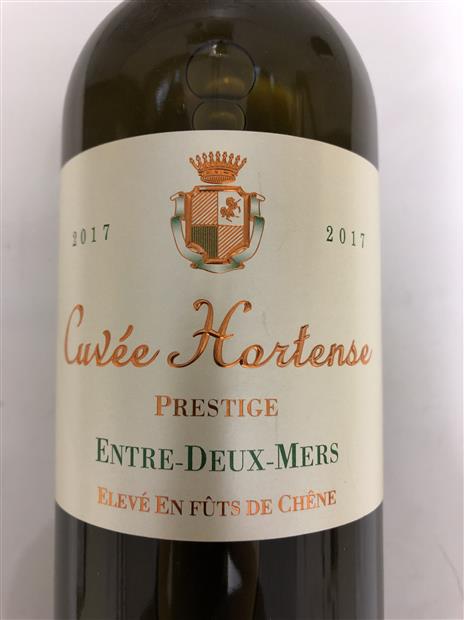2017 Cheval Quancard Cuvée Hortense Prestige, France, Bordeaux, Entre ...