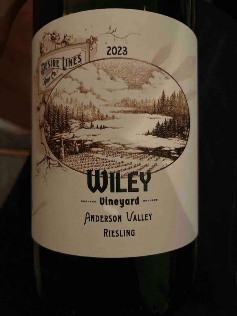 2024 Desire Lines Riesling Wiley Vineyard, USA, California, North Coast ...