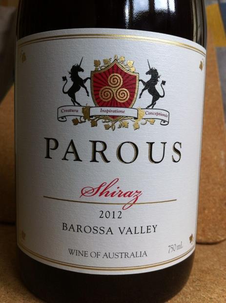 2012 Parous Shiraz, Australia, South Australia, Barossa, Barossa Valley ...