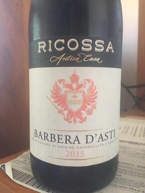 2015 Ricossa Barbera d'Asti, Italy, Piedmont, Asti, Barbera d'Asti ...