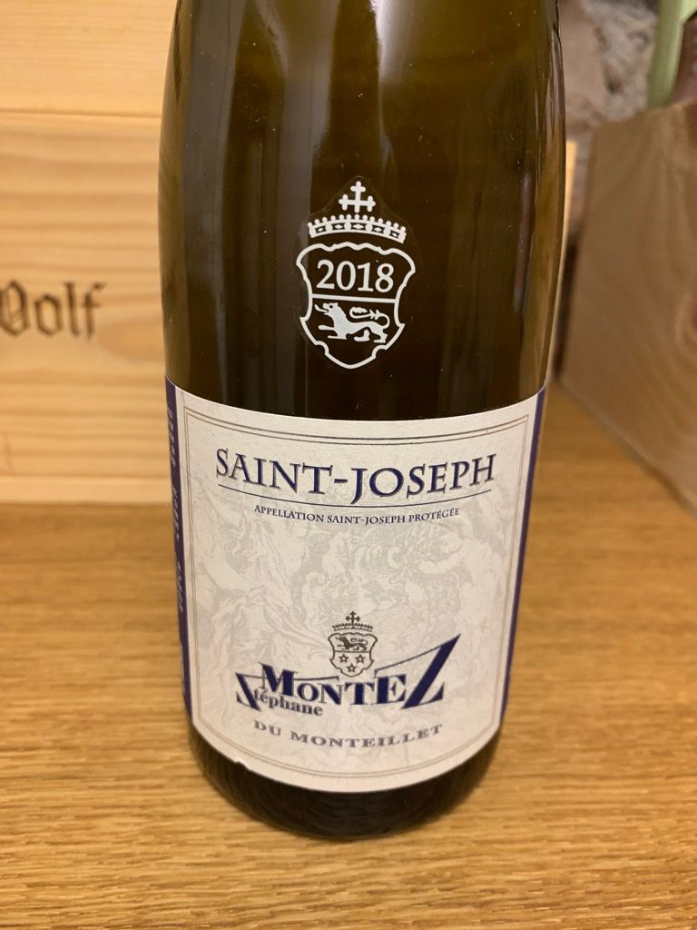 2018 Stéphane Montez / Domaine de Monteillet St. Joseph Blanc, France ...