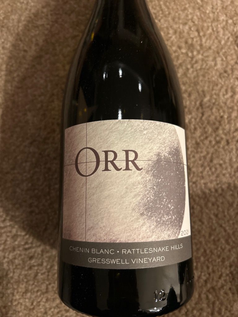 2021 Orr Wines Old Vines Chenin Blanc, USA, Washington, Columbia Valley ...