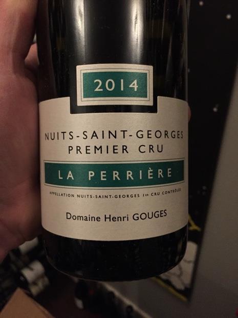 2014 Domaine Henri Gouges Nuits St. Georges 1er Cru La Perrière Blanc ...