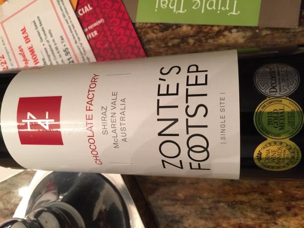 2012 Zonte's Footstep Shiraz Chocolate Factory, Australia, South ...