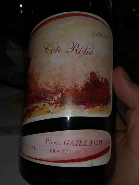 2012 Pierre Gaillard Syrah Côte-Rôtie Malleval, France, Rhône, Northern ...