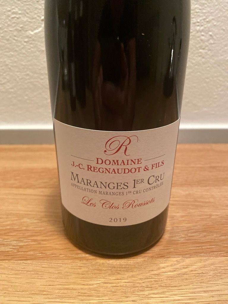 2019 Bernard Regnaudot Maranges 1er Cru La Fussière, France, Burgundy ...