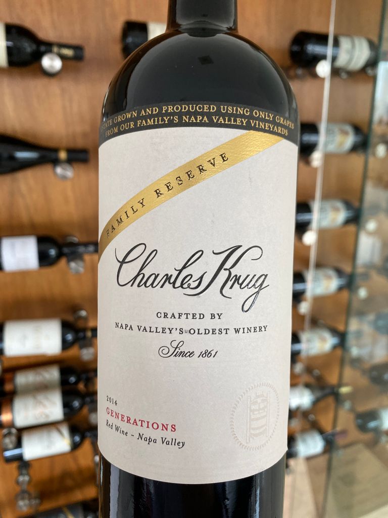 2014 Charles Krug Winery (Peter Mondavi Family) Family Reserve ...