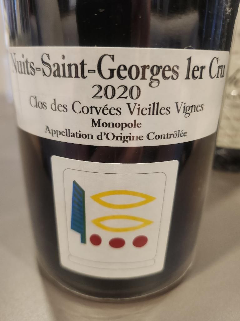 2020 Domaine Prieuré Roch Nuits St. Georges 1er Cru Le Clos des Corvées ...