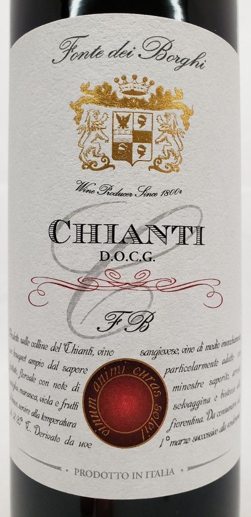 2019 Corbinelli Chianti Fonte dei Borghi, Italy, Tuscany, Chianti ...
