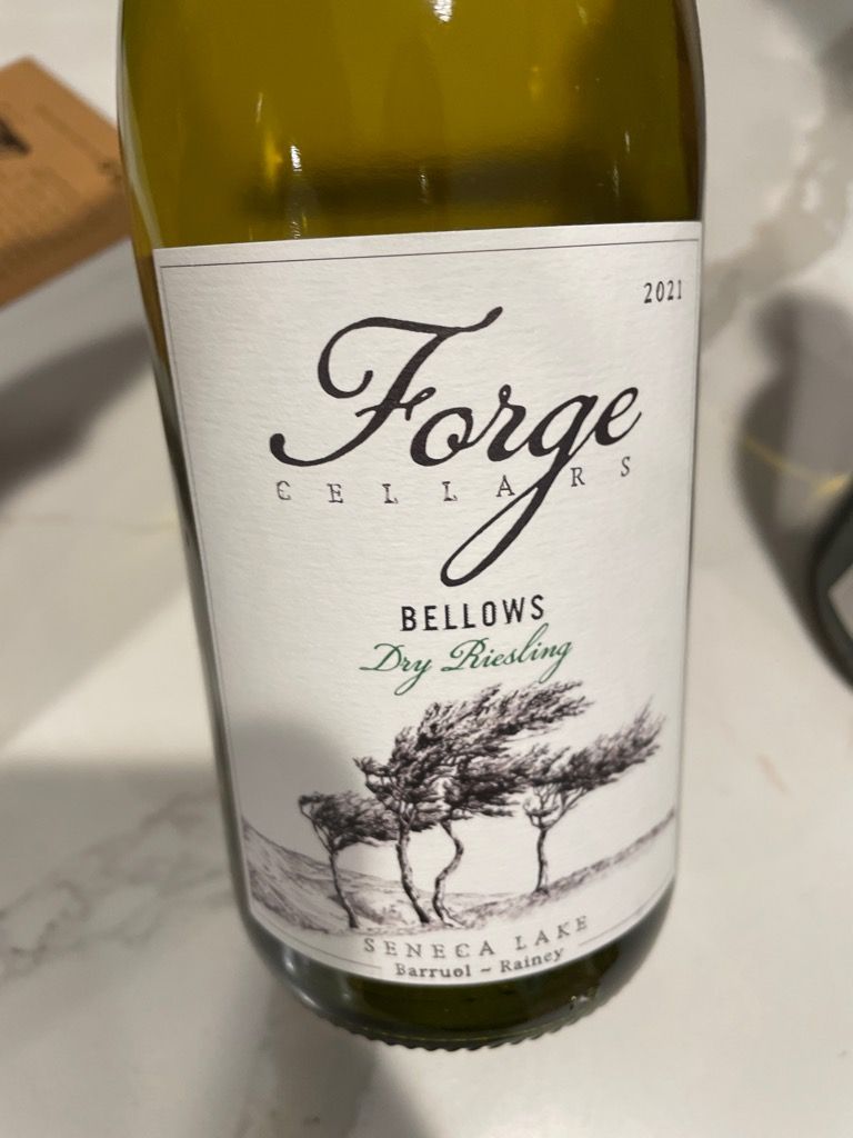 2022 Forge Cellars Dry Riesling Bellows Vineyard, USA, New York, Finger ...