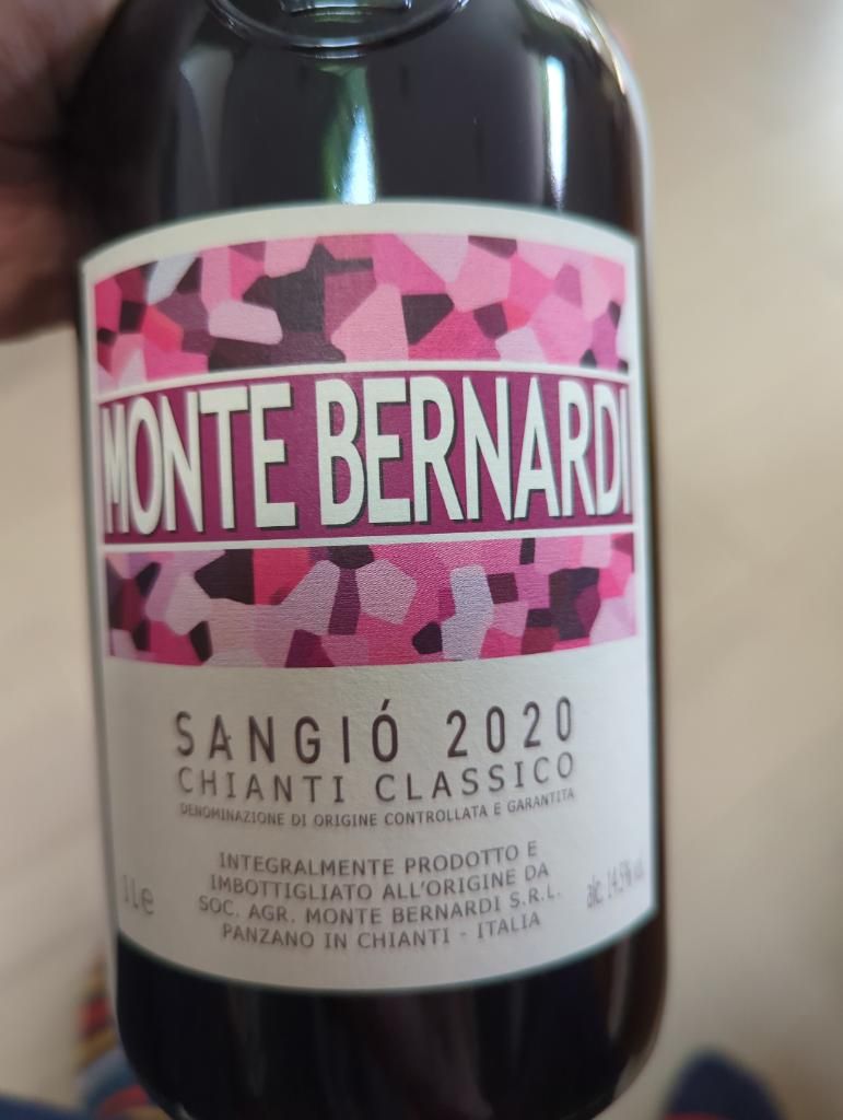 2020 Monte Bernardi Chianti Classico, Italy, Tuscany, Chianti, Chianti ...