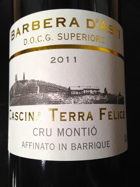2014 Cascina Terra Felice Barbera d'Asti Superiore, Italy, Piedmont ...