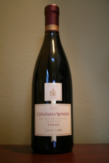 2003 Columbia Winery Syrah David Lake Signature Series Red Willow ...
