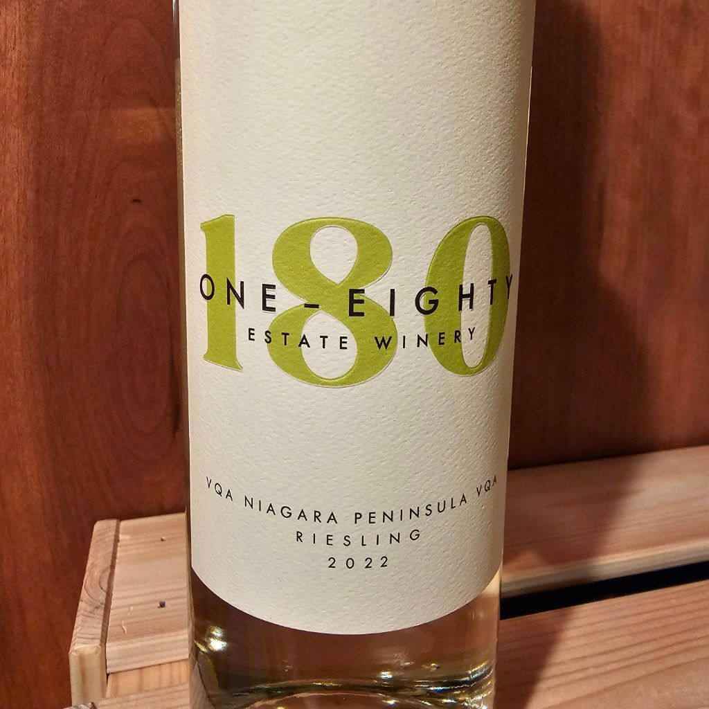 2022 One-Eighty Estate Riesling, Canada, Ontario, Niagara Peninsula, Creek Shores VQA ...