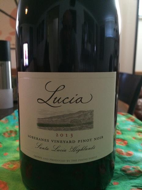 2013 Lucia Pinot Noir Soberanes Vineyard, USA, California, Central ...