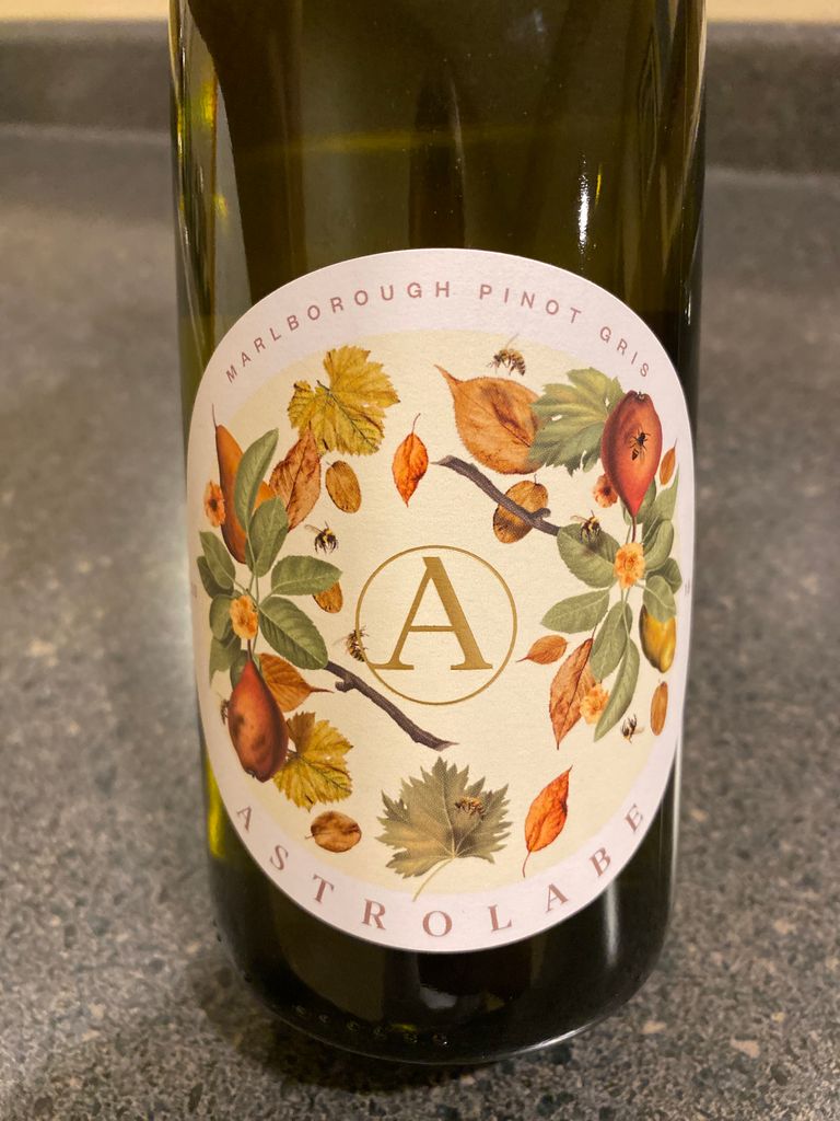 2019 Astrolabe Wines Pinot Gris, New Zealand, South Island, Marlborough - CellarTracker
