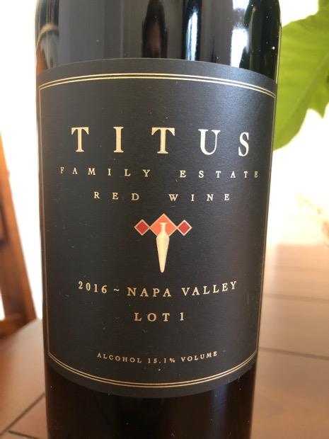 2016 Titus Red Wine Lot 1, USA, California, Napa Valley - CellarTracker