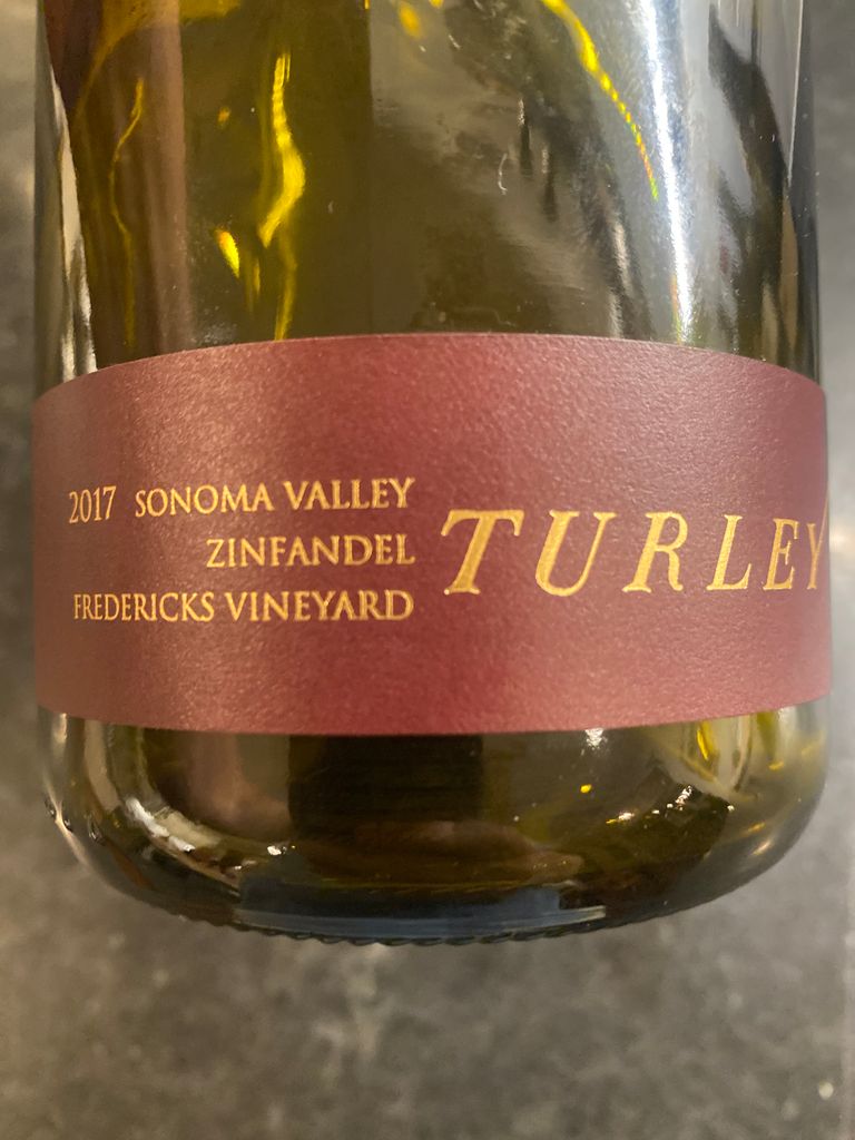 2017 Turley Zinfandel Fredericks Vineyard, USA, California, Sonoma ...