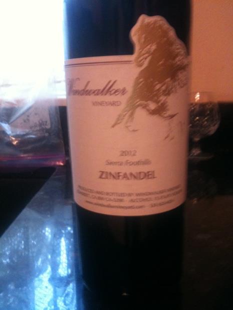 2013 Windwalker Vineyard Zinfandel, USA, California, Sierra Foothills ...