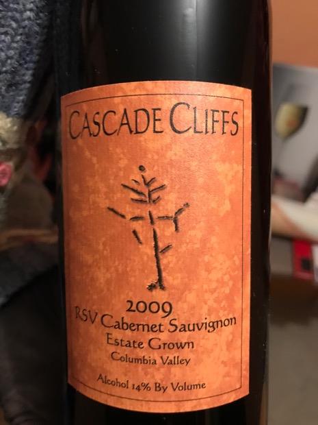 2009 Cascade Cliffs Cabernet Sauvignon Estate Grown Reserve, USA ...