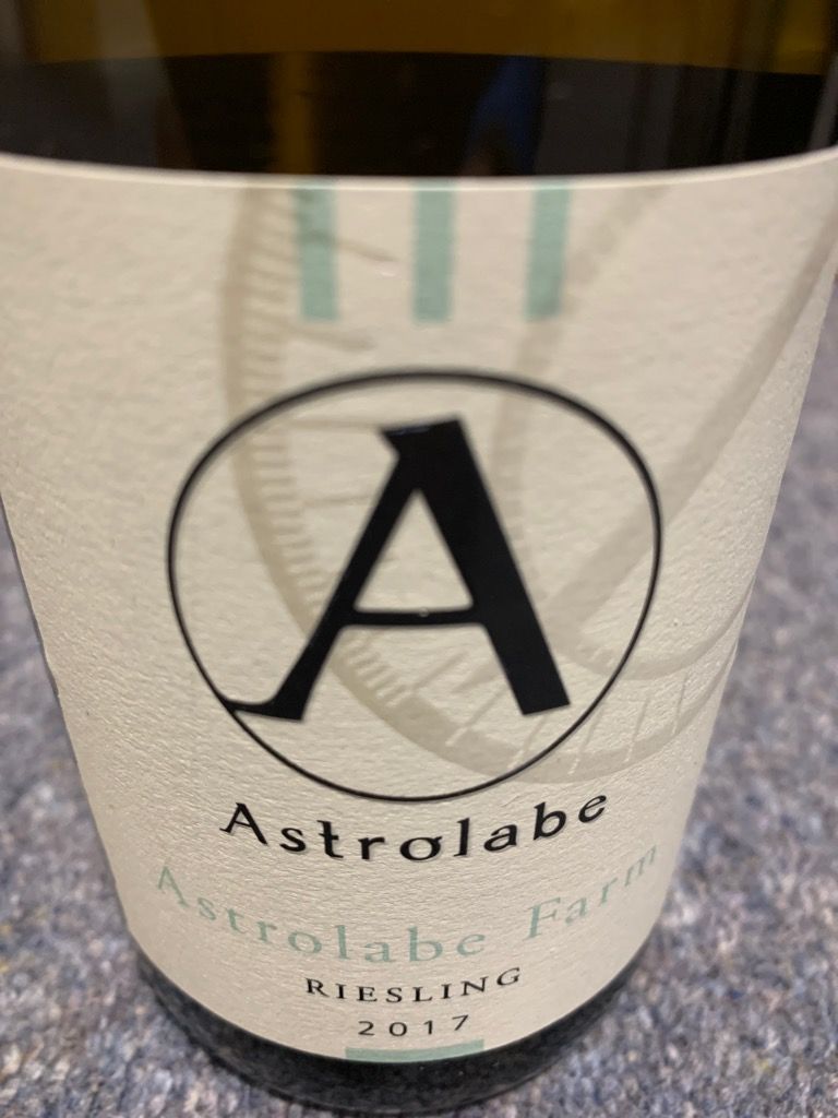 2019 Astrolabe Wines Riesling Astrolabe Farm, New Zealand, South Island ...