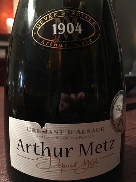 NV Arthur Metz Crémant d'Alsace Cuvée Spéciale 1904, France, Alsace ...