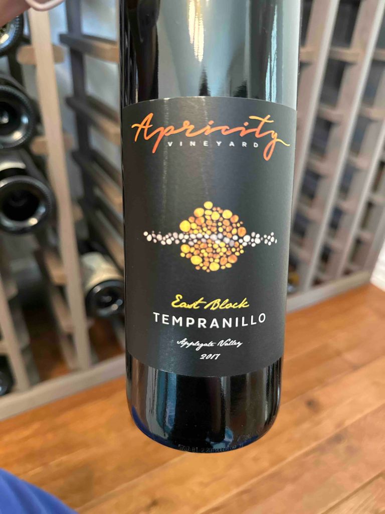 2020 Apricity Vineyard Tempranillo, USA, Oregon, Southern Oregon, Applegate Valley - CellarTracker