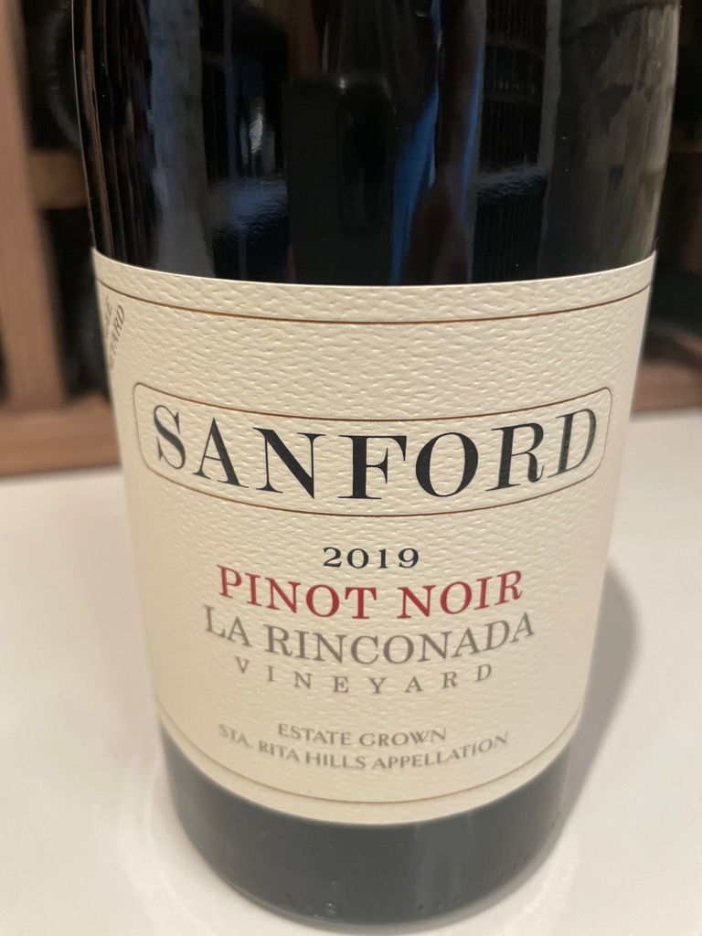 2022 Sanford Pinot Noir La Rinconada, Sanford and Benedict Sta. Rita ...