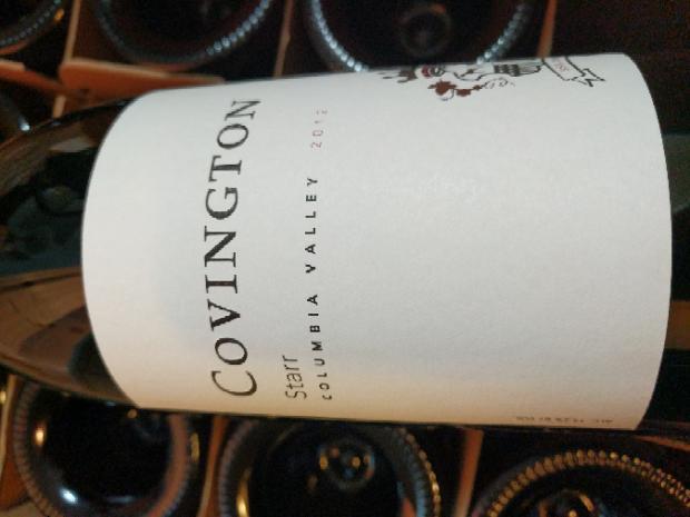 2012 Covington Cellars Syrah Starr, USA, Washington, Columbia Valley ...
