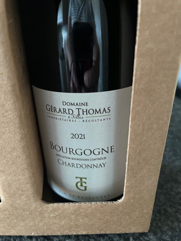 2021 Gerard Thomas Bourgogne Blanc, France, Burgundy, Bourgogne Blanc ...