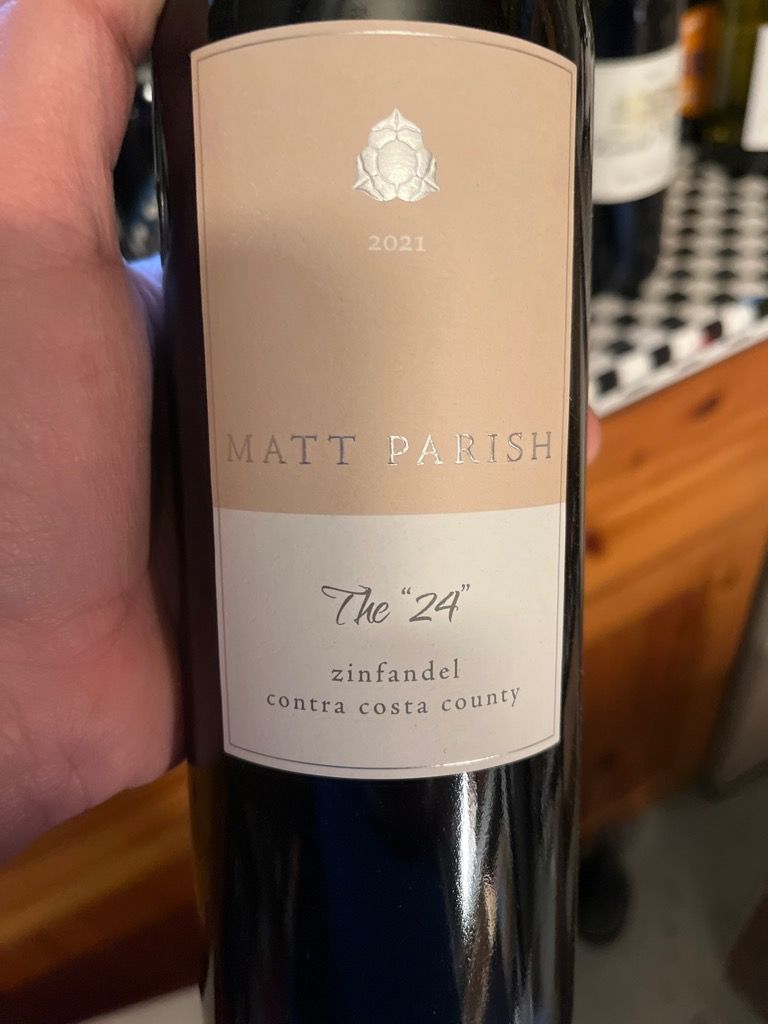 2021 Matt Parish Zinfandel The 24, USA, California, San Francisco Bay, Contra Costa County ...