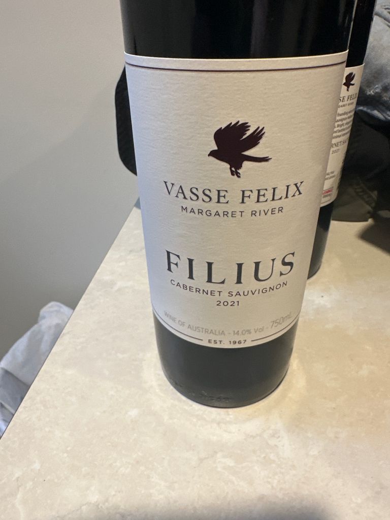 2021 Vasse Felix Cabernet Sauvignon Filius, Australia, Western ...