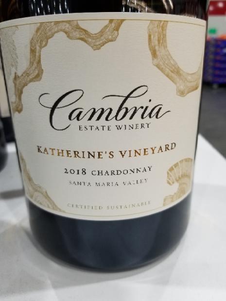 2018 Cambria Chardonnay Katherine's Vineyard, USA, California, Central ...