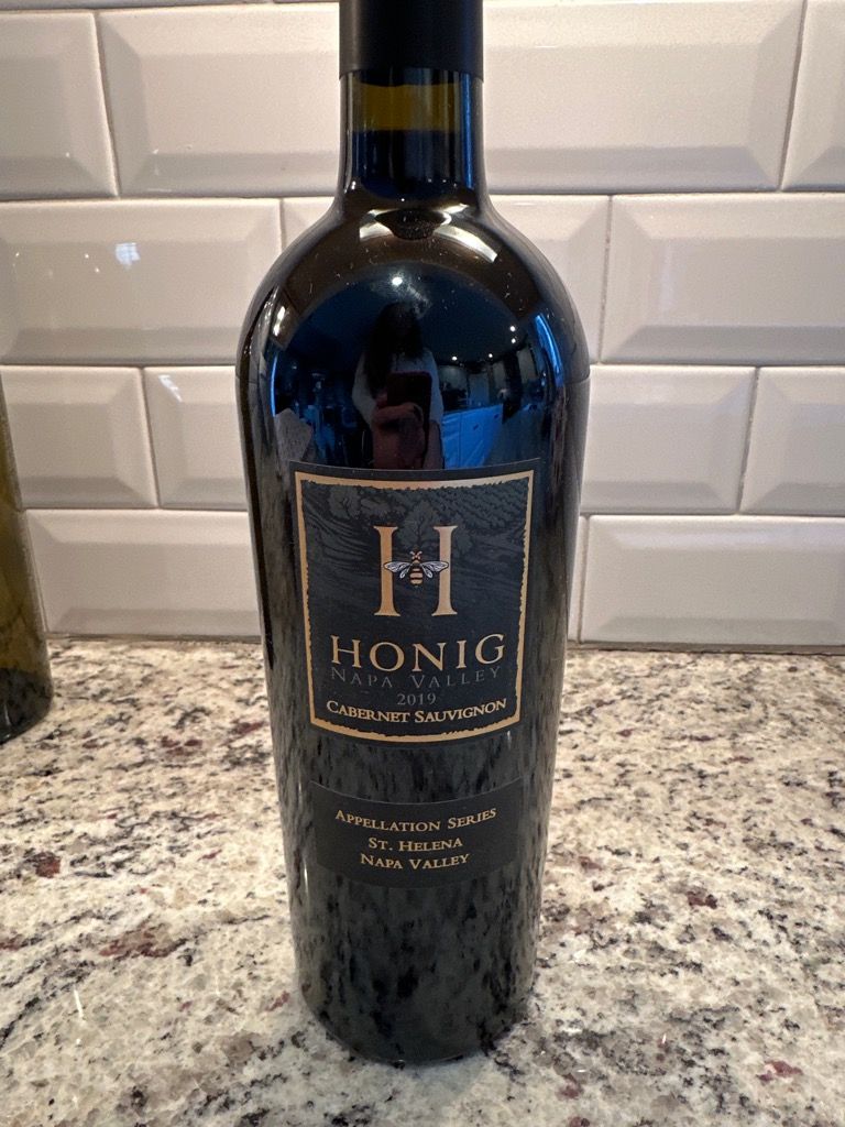 2019 Honig Cabernet Sauvignon Appellation Series Calistoga, USA ...