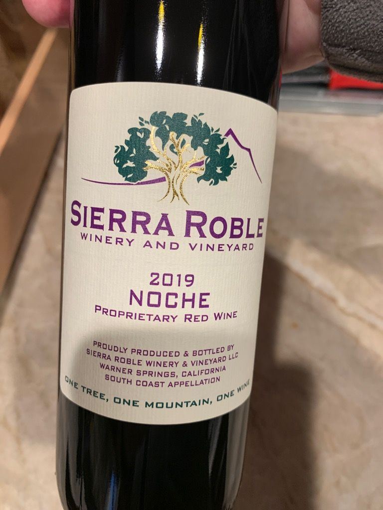 2019 Sierra Roble Winery and Vineyard Noche, USA, California, South ...