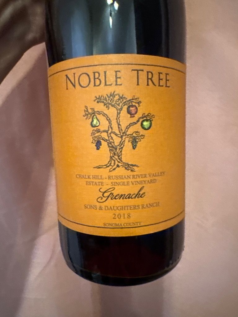 2018 Noble Tree Grenache, USA, California, Sonoma County, Russian River ...