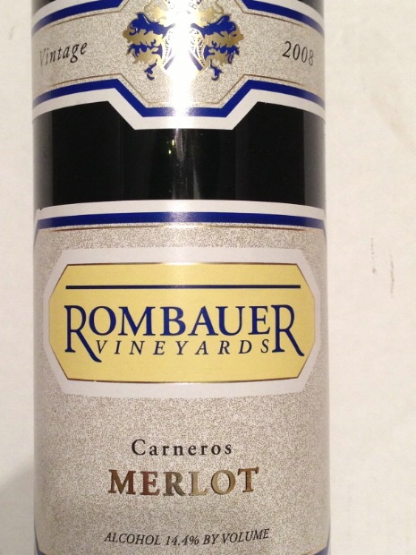 2008 Rombauer Vineyards Merlot Carneros, USA, California, Napa / Sonoma ...