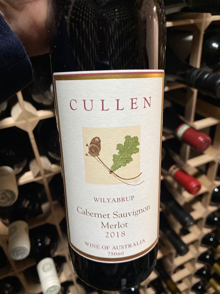 2018 Cullen Wines Cabernet Sauvignon Merlot Wilyabrup, Australia ...