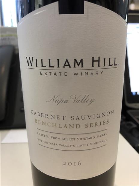 2019 William Hill Winery Cabernet Sauvignon Benchland, USA, California ...