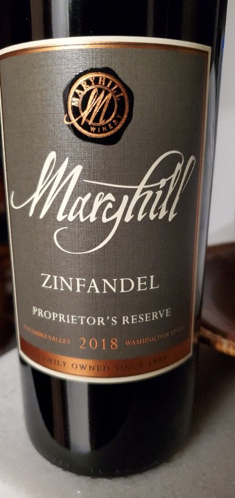 2018 Maryhill Zinfandel Proprietor's Reserve, USA, Washington, Columbia Valley - CellarTracker