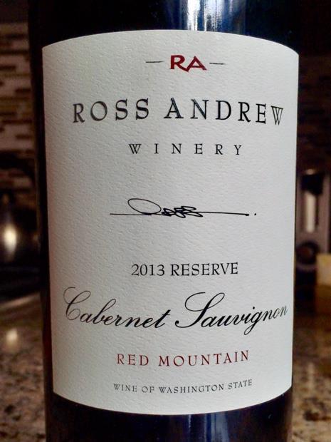 2013 Ross Andrew Winery Cabernet Sauvignon Reserve, USA, Washington ...